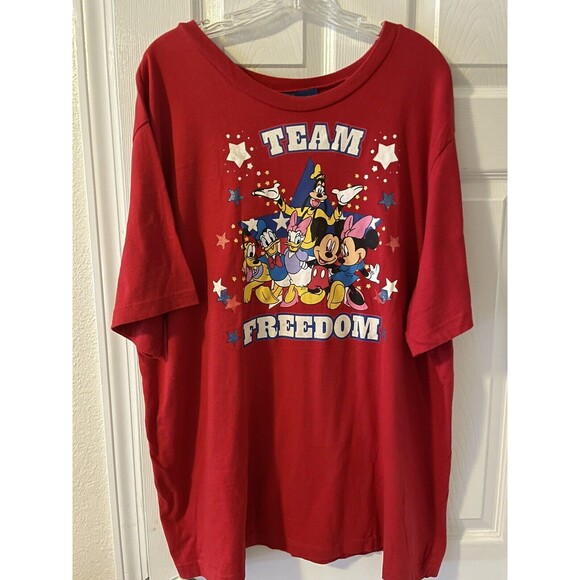 Disney Vintage | Tops | Vintage Disney Team Freedom Mickey Mouse And ...